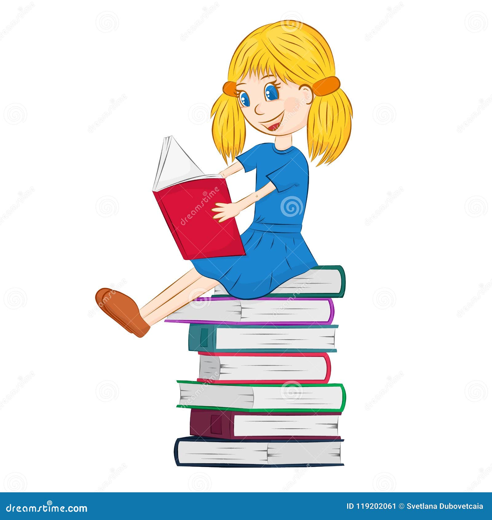 Kind Liest Stock Illustrationen, Vektoren, & Kliparts - 2,037 Stock ...