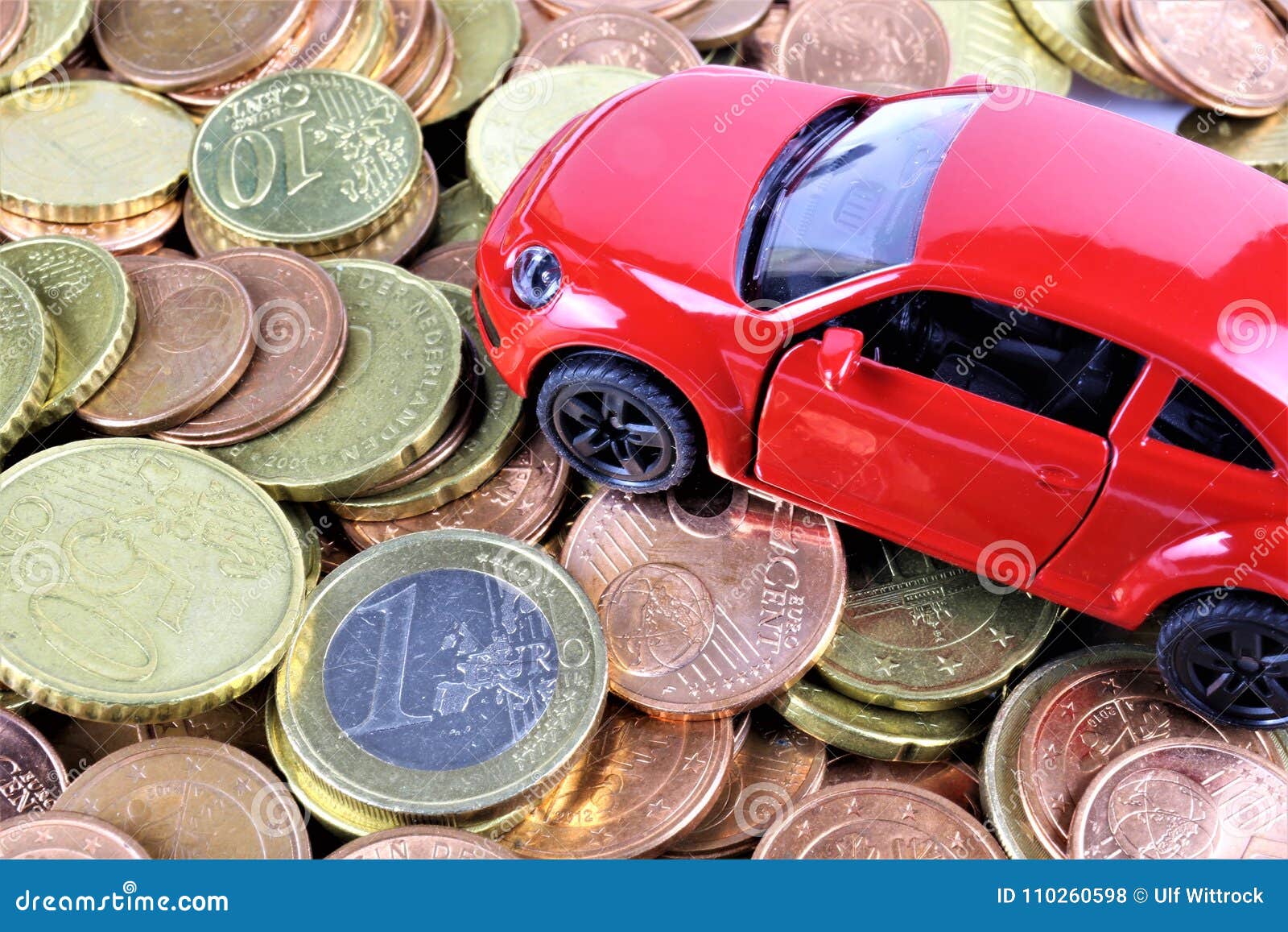 Ein Konzept Bild Eines Autos Mit Geld Stockfoto - Bild von geschäft ...