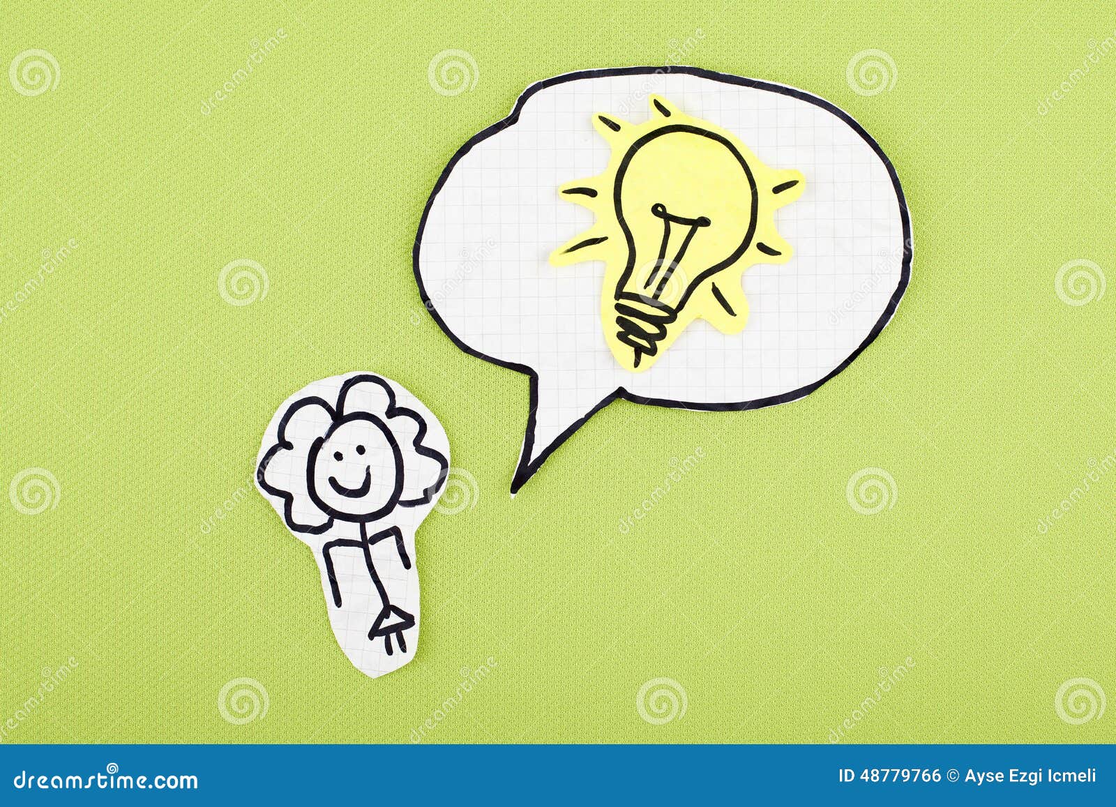 Ein Konzept Der Guten Idee Haben Stockfoto - Bild von fühler ...