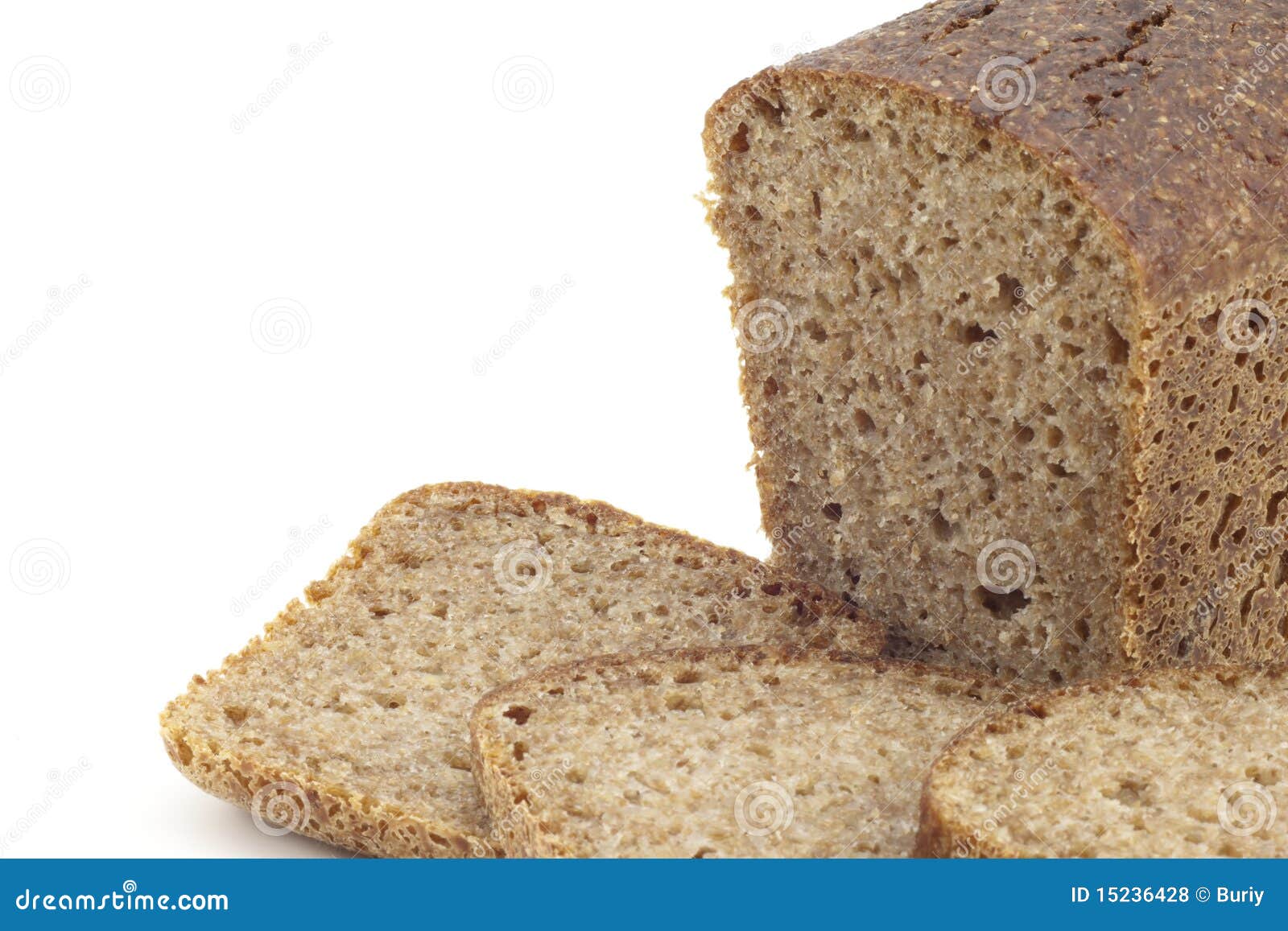 Ein Laib Des Braunen Brotes Stockfoto - Bild von frühstück, scheibe ...