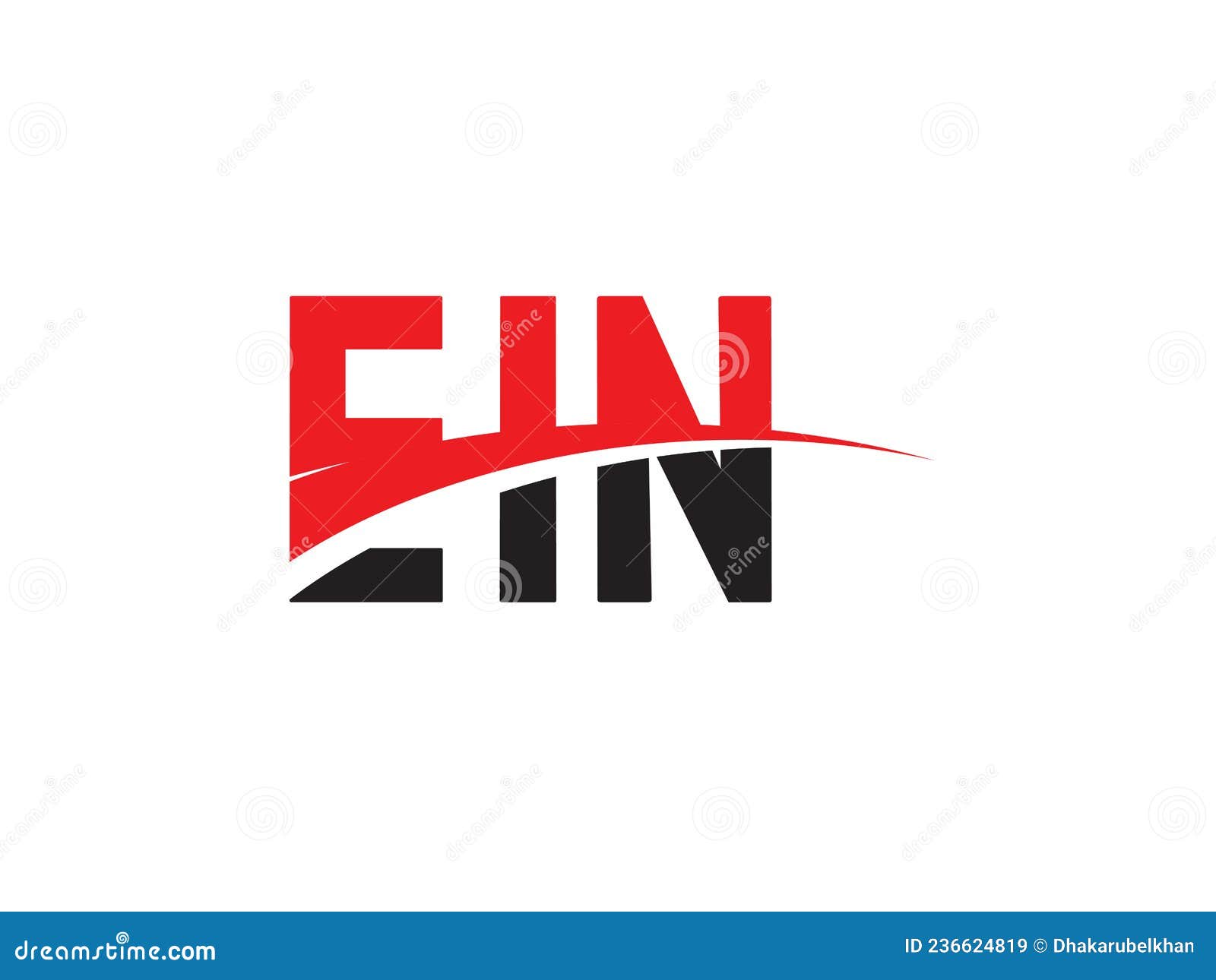 EIN Letter Initial Logo Design Vector Illustration Stock Vector ...