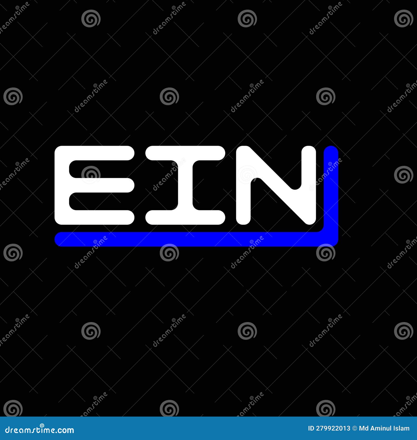 EIN Letter Logo Creative Design with Vector Graphic, EIN Stock Vector - Illustration of unique ...