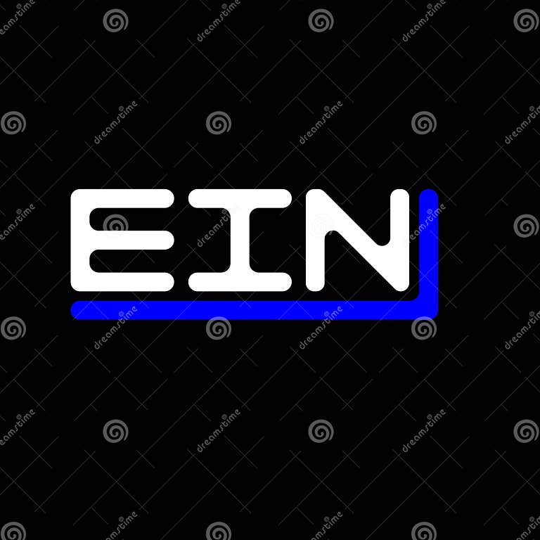 EIN Letter Logo Creative Design with Vector Graphic, EIN Stock Vector ...