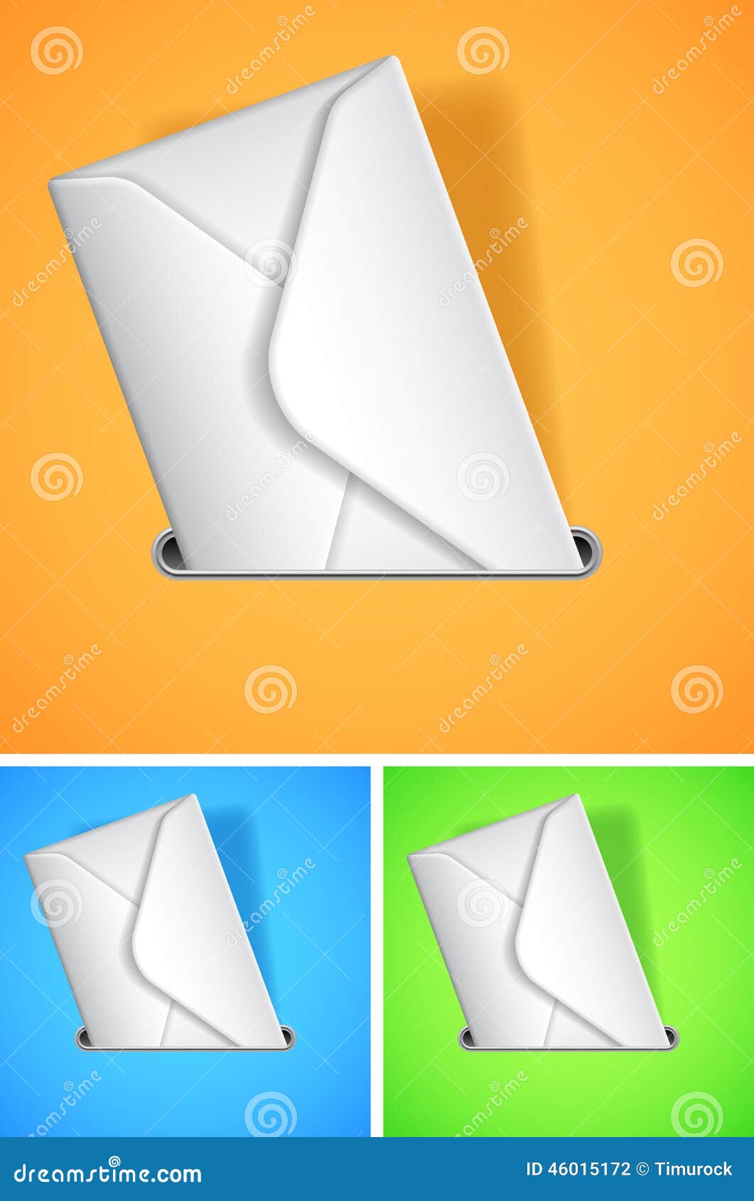 Ein Postzeichen, Das Ein @ Zeichen Auf Ihm Hat Vektor Abbildung ...