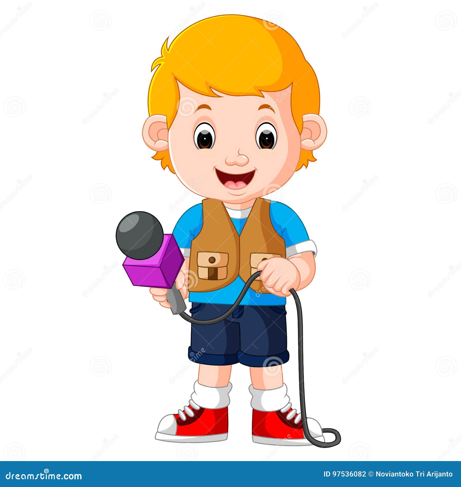 Reporter Stock Illustrationen, Vektors, & Klipart – (5,856 Stock ...