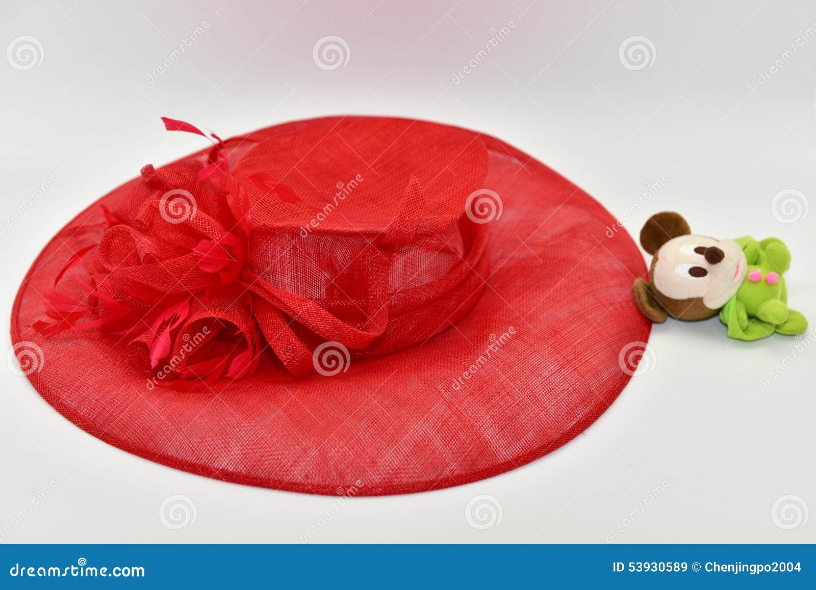 Ein roter Hut stockbild. Bild von frauen, schutzkappe - 53930589