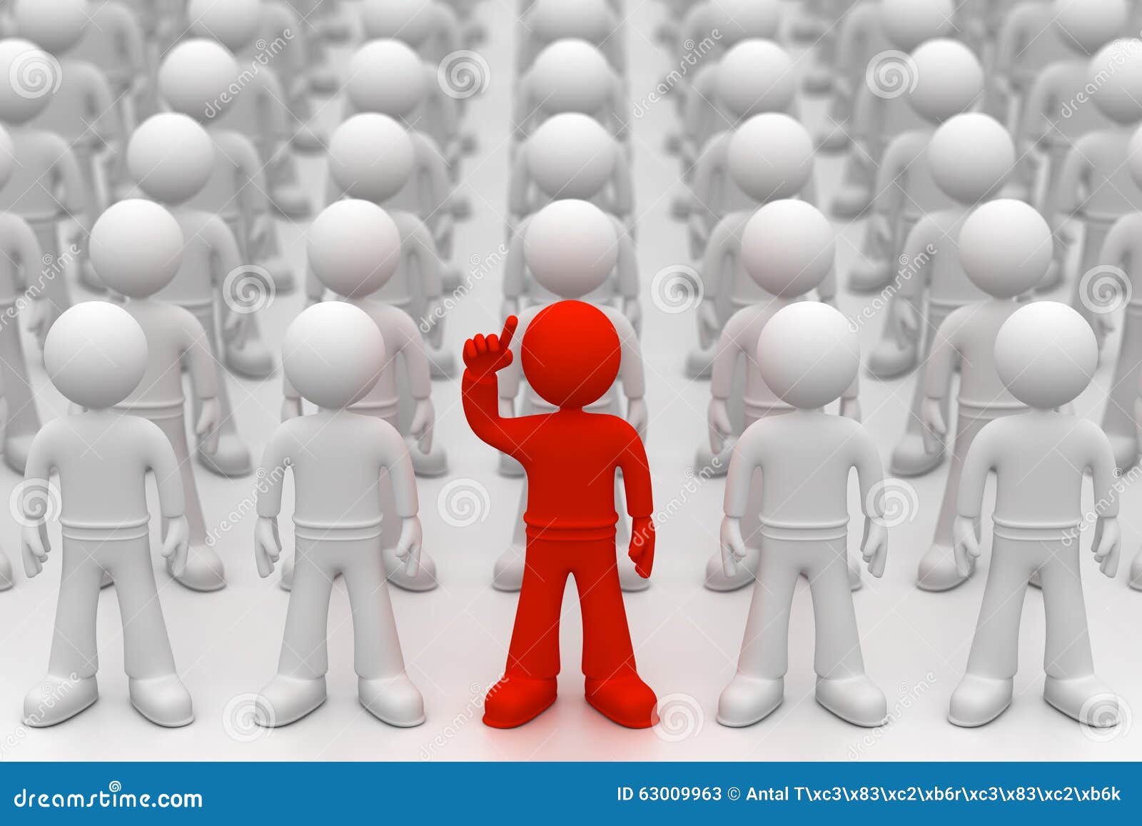 Eindeutige Einzelperson stock abbildung. Illustration von ...