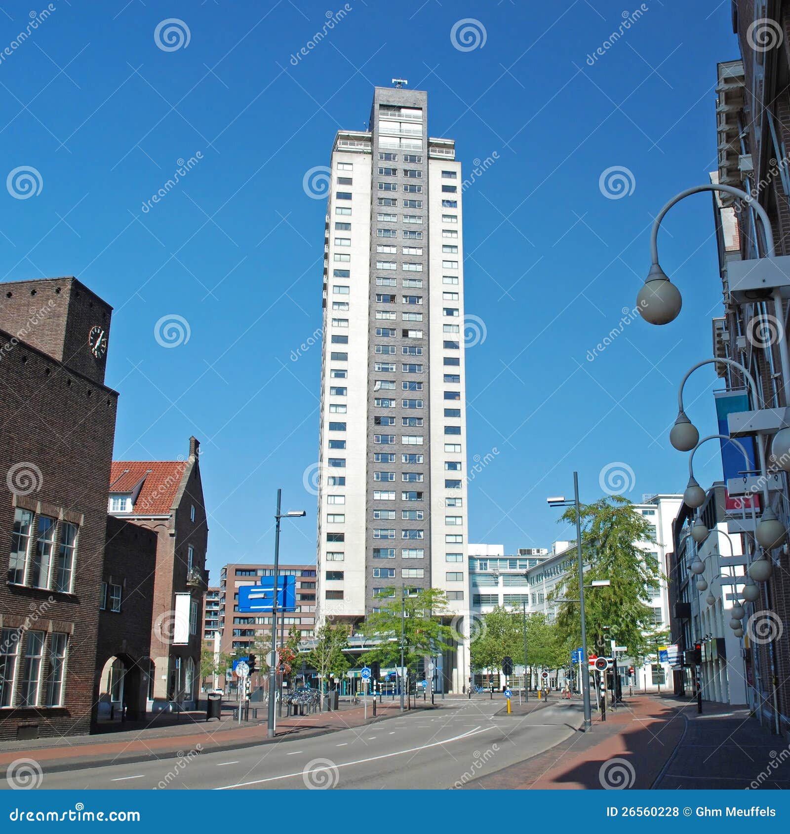 Eindhoven Centre-High Regent Building-Witte Dame Stock Photo - Image of ...