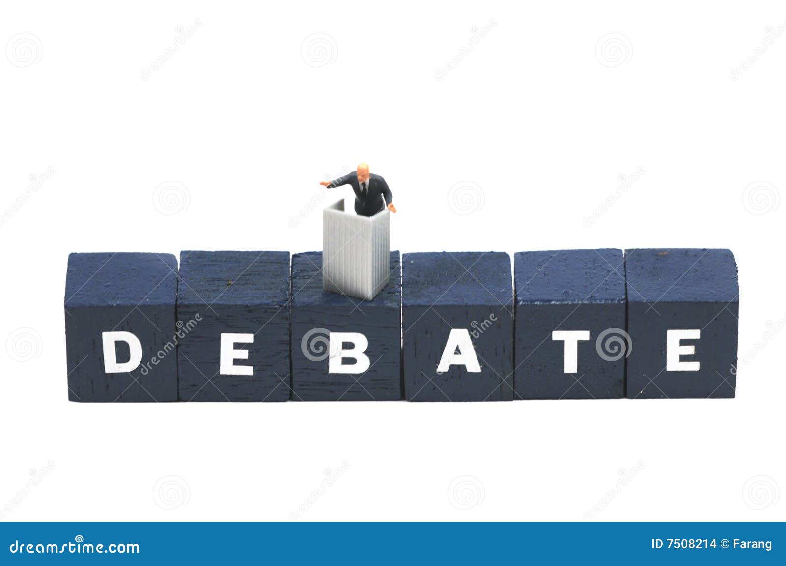 Eine Debatte haben stockfoto. Bild von sprechen, politik - 7508214