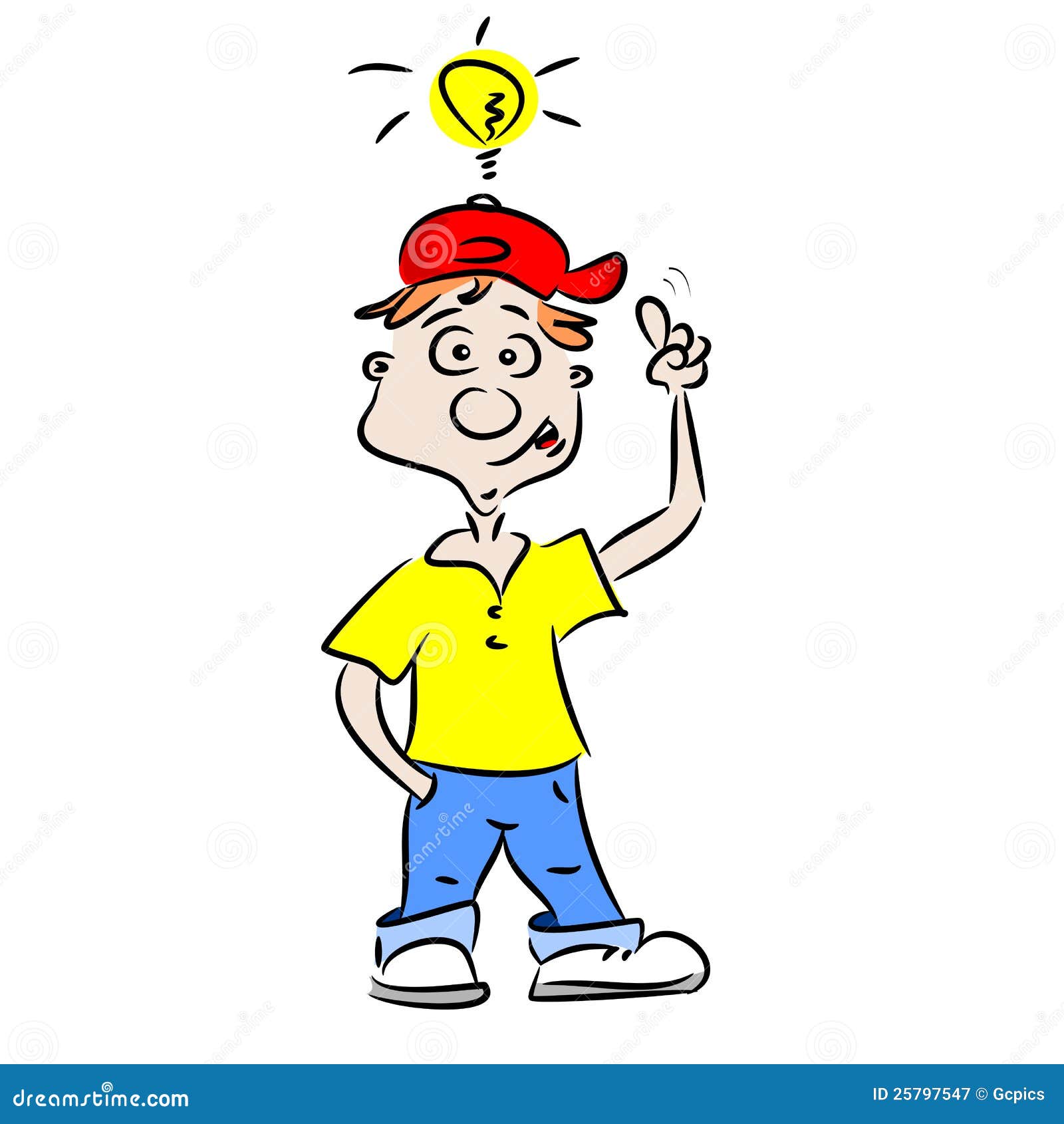 Eine gute Idee vektor abbildung. Illustration von auslegung - 25797547