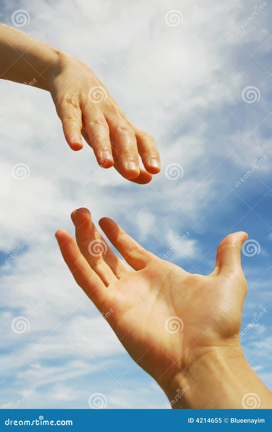 Eine helfende Hand stockbild. Bild von mitarbeit, interessieren - 4214655