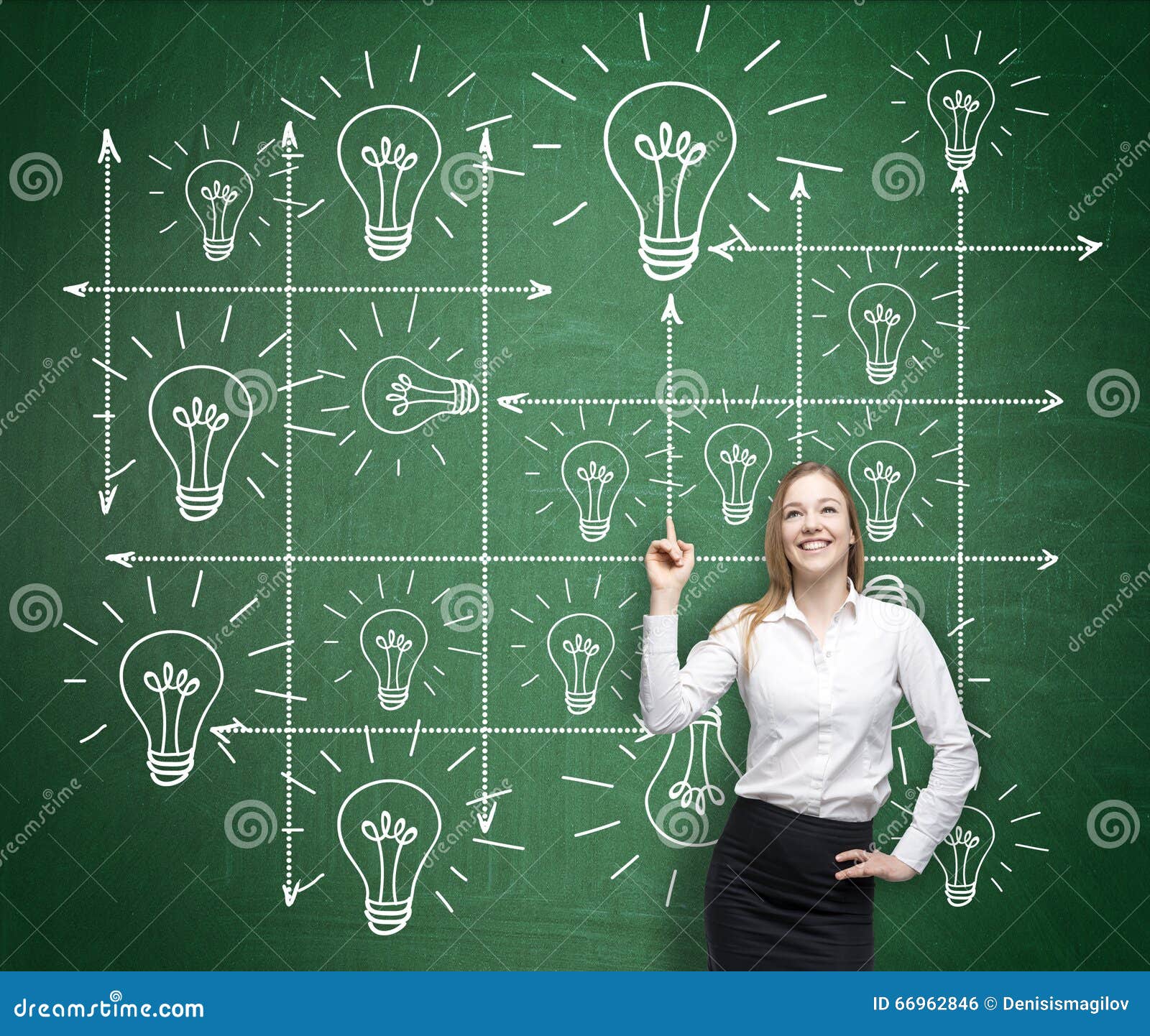 Eine Idee haben stock abbildung. Illustration von zukunft - 66962846