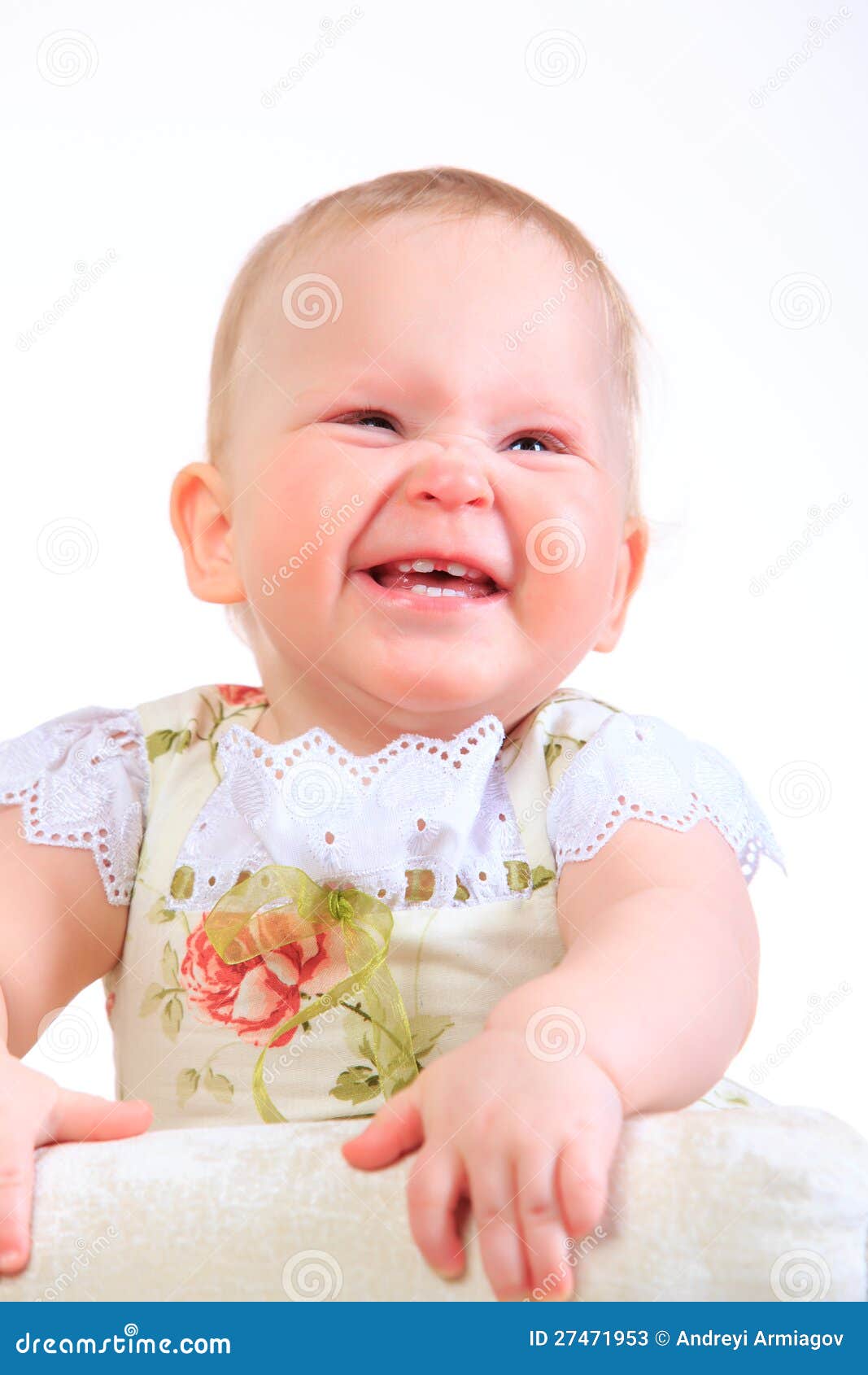Eine Jahre alte Baby stockbild. Bild von obacht, bunt - 27471953