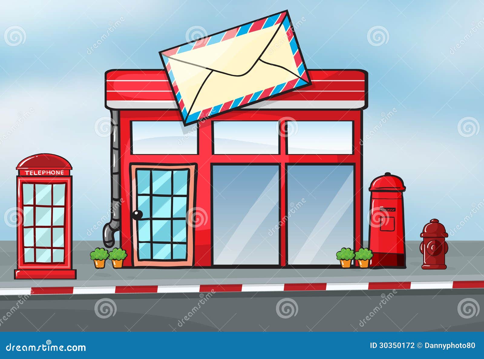 Eine Post vektor abbildung. Illustration von abbildung - 30350172