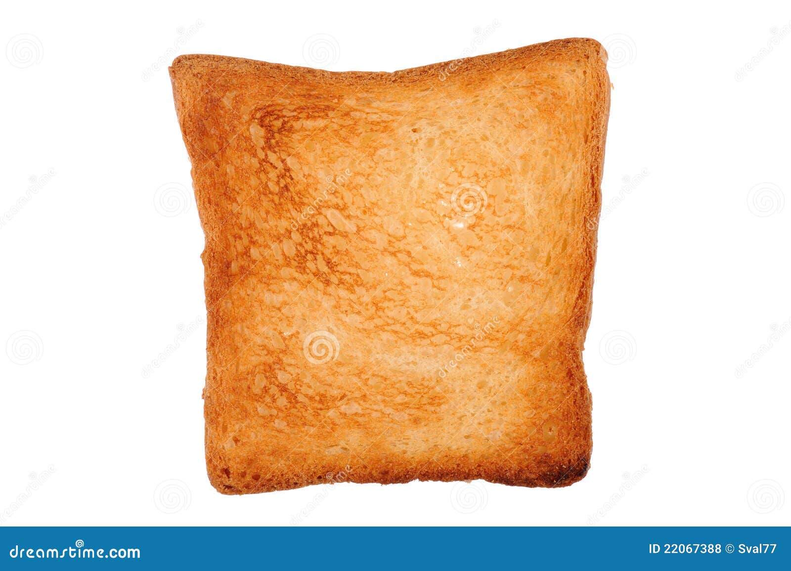 Eine Scheibe Toastbrot stockfoto. Bild von frühstück - 22067388