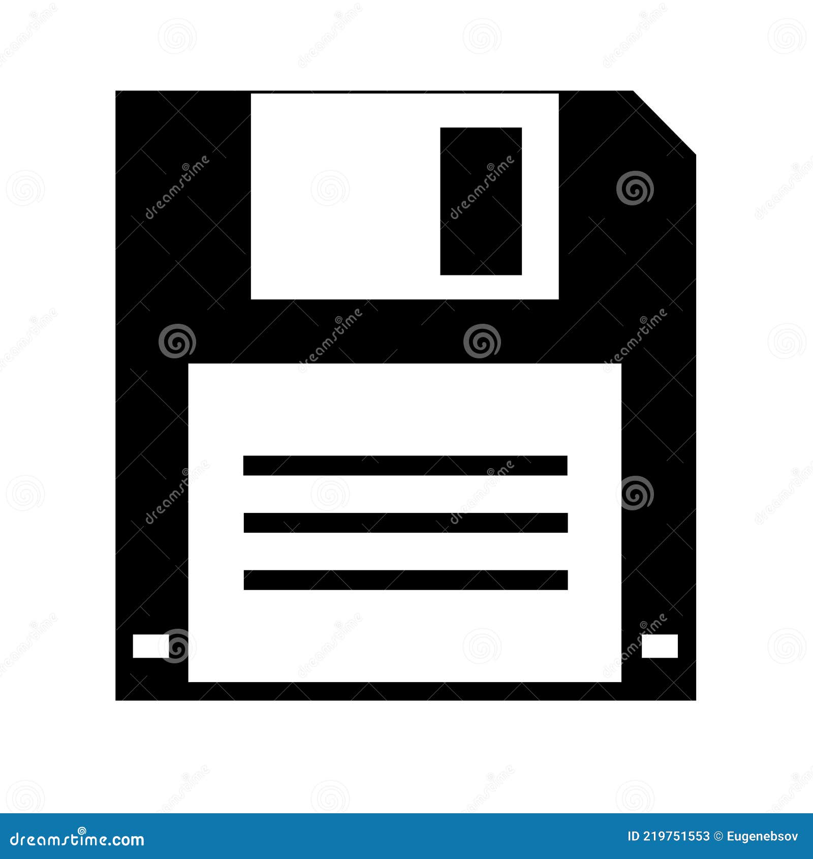 Einfache Abbildung Des Disketten-PC-Komponenten-Symbols Vektor ...