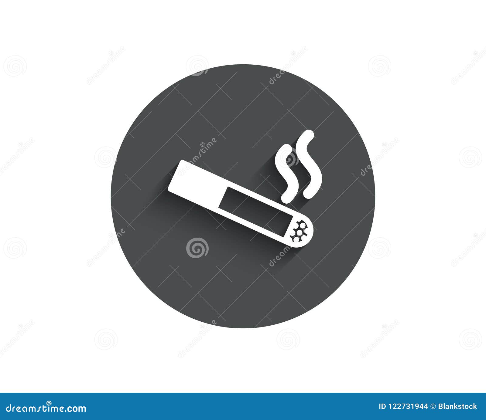 Einfache Ikone Der Raucherzone Zigaretten-Zeichen Vektor Abbildung ...