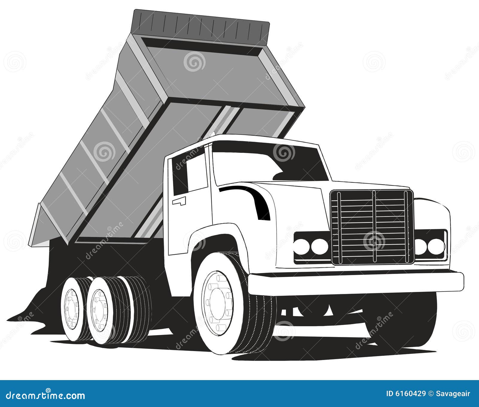 Einfacher Kipper vektor abbildung. Illustration von grundlegend - 6160429
