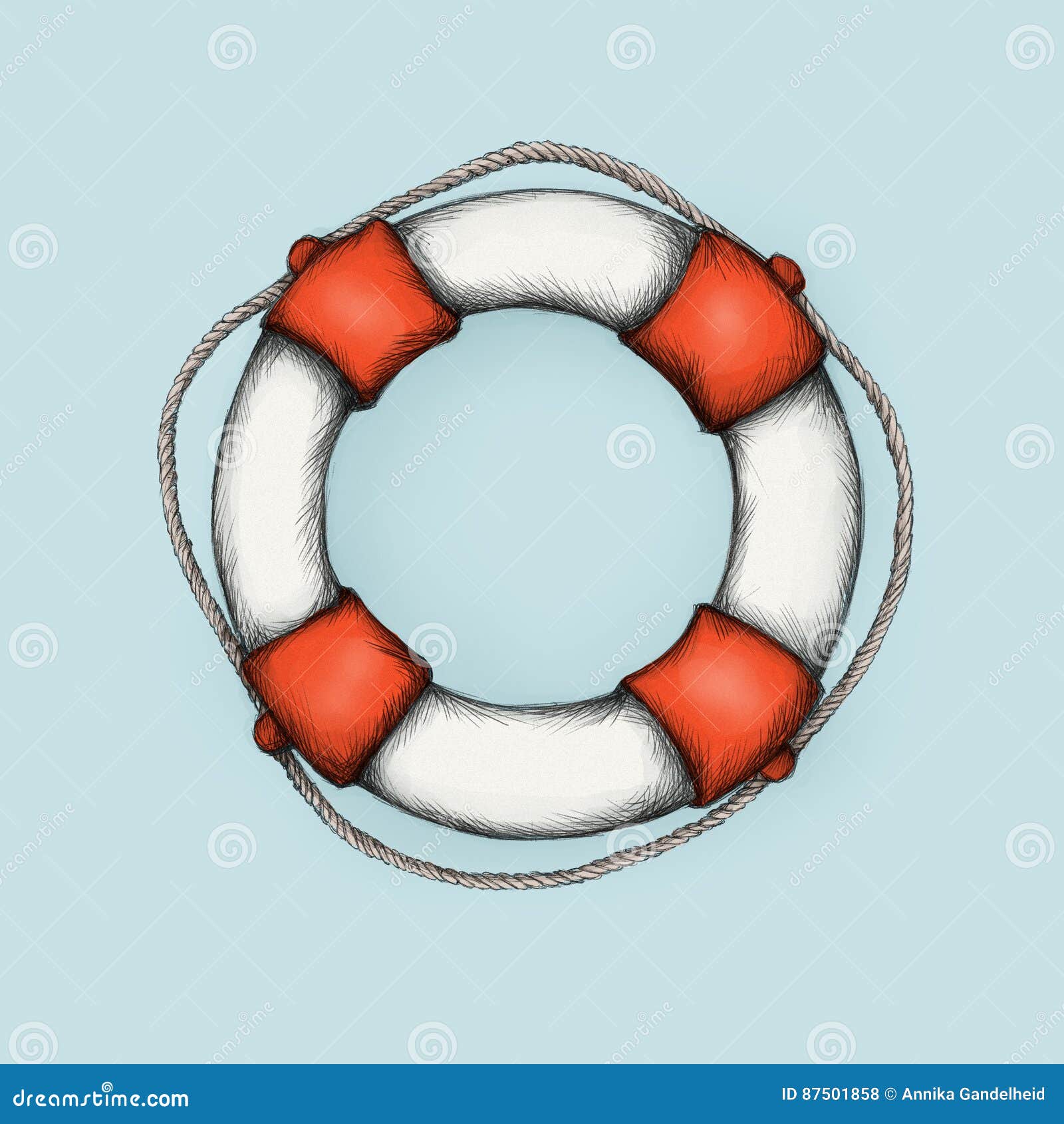 Einfacher Rettungsring stock abbildung. Illustration von gummi - 87501858