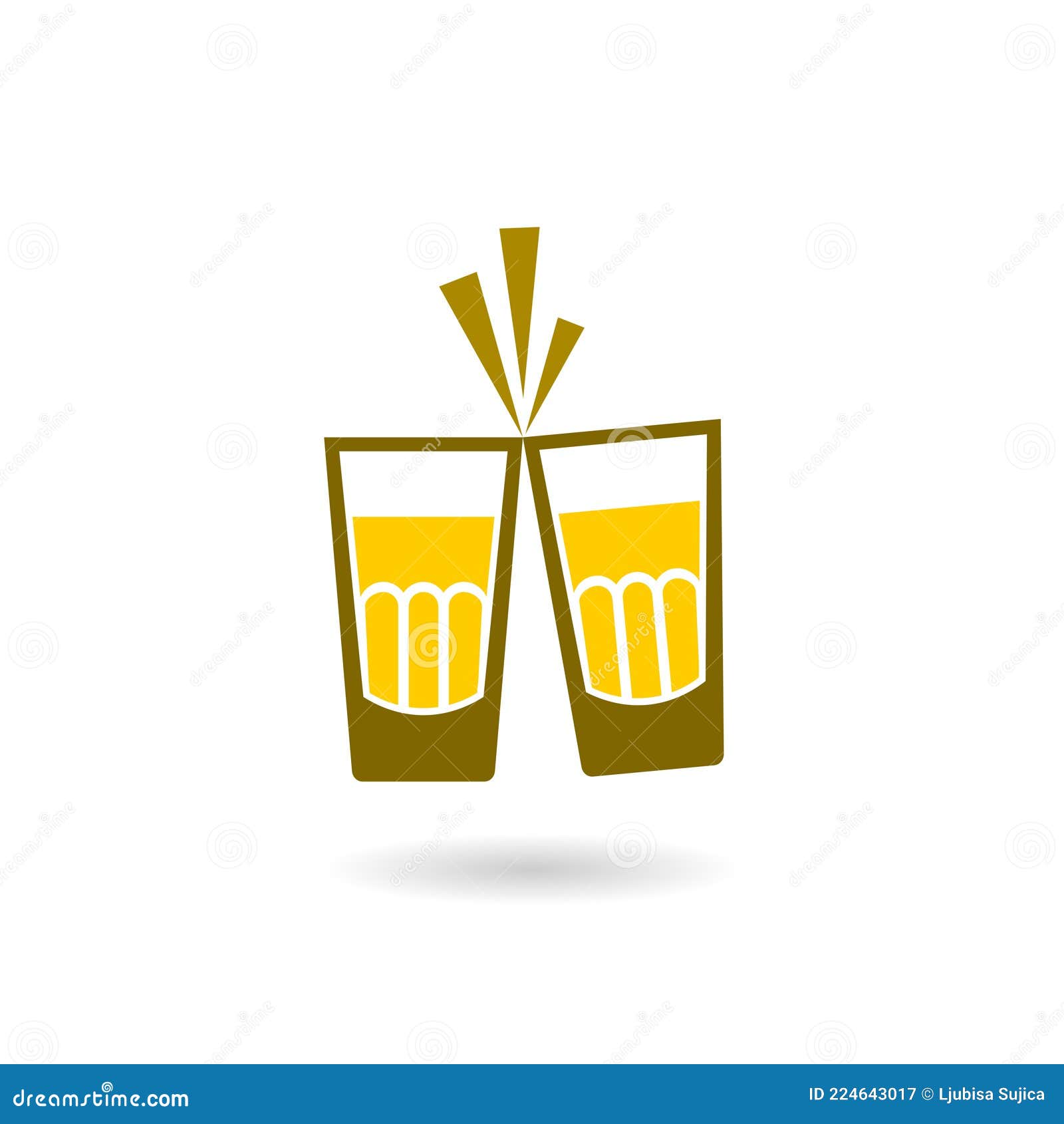 Einfaches Jubel-Symbol Mit Schatten Vektor Abbildung - Illustration von ...