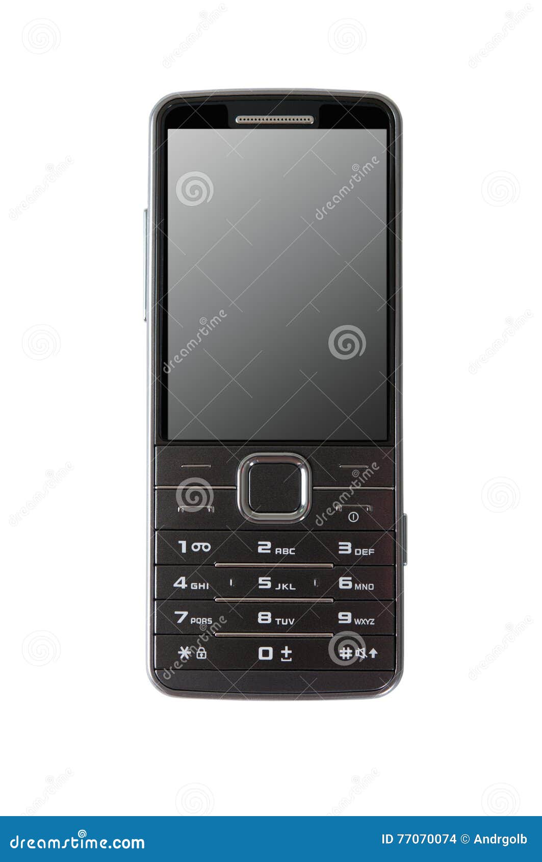 Einfaches Mobiltelefon stockfoto. Bild von klassisch - 77070074