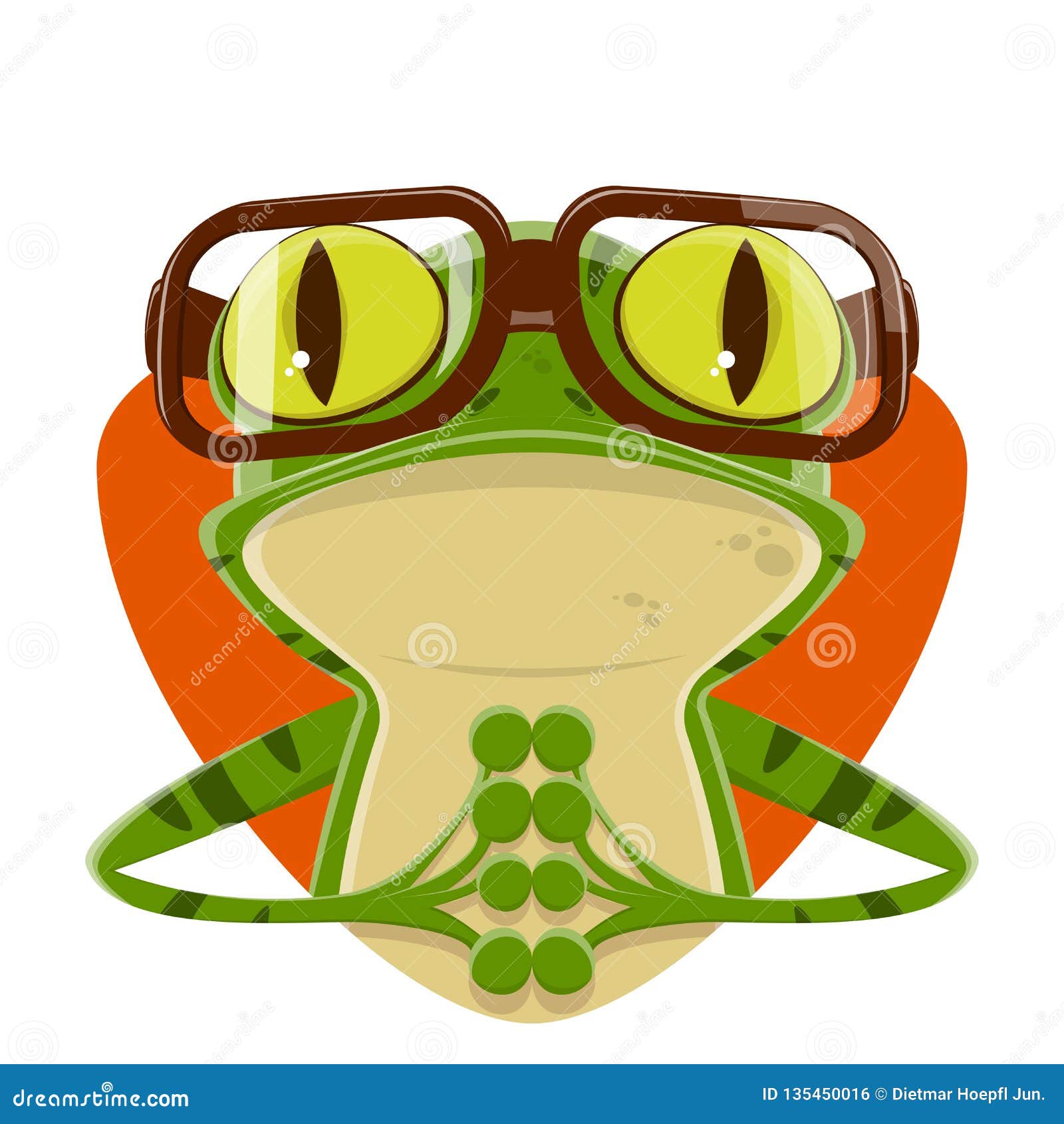 Frog With Glasses Stock Photography | CartoonDealer.com #21768488