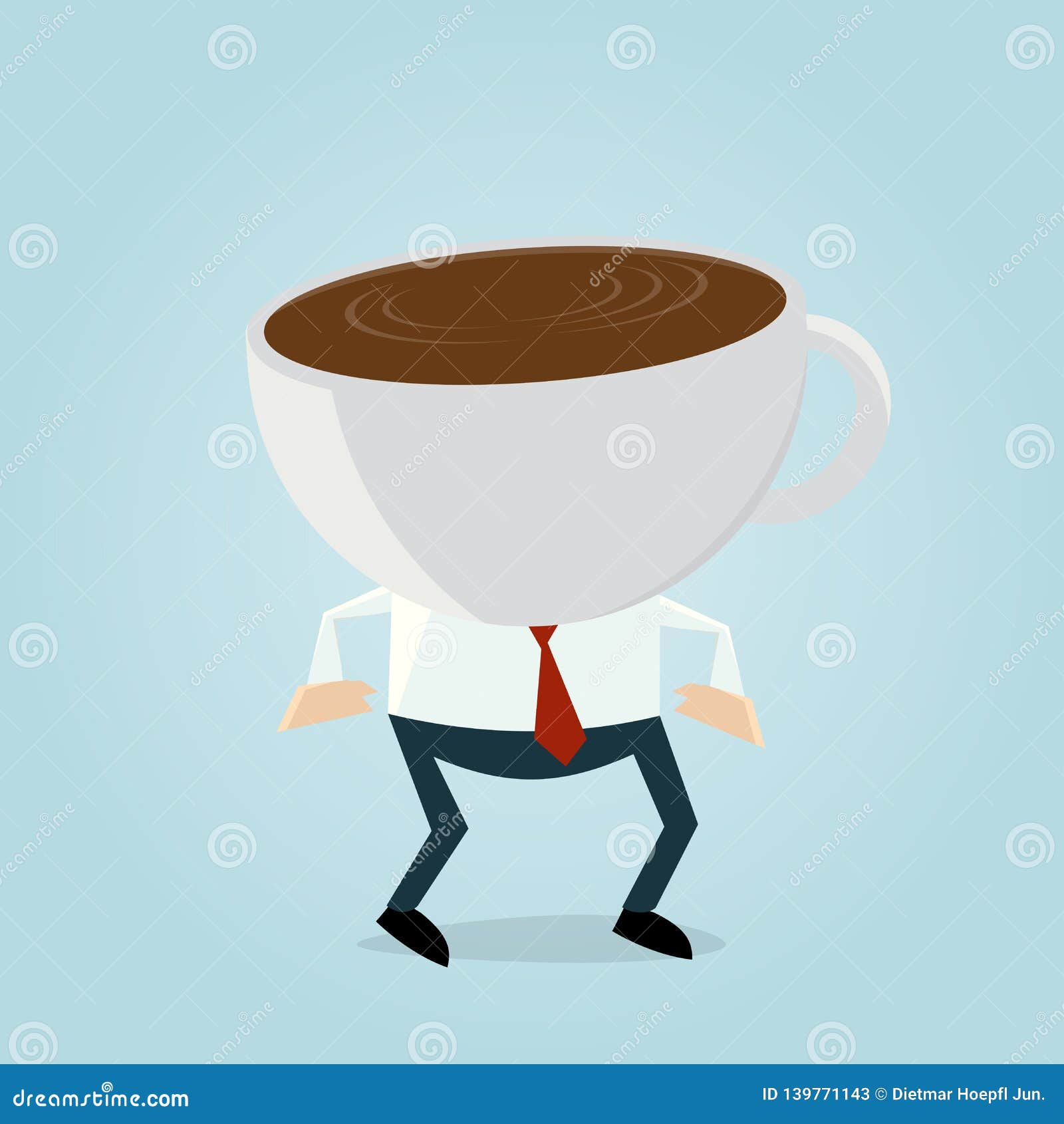 Coffee Head Royalty-Free Stock Image | CartoonDealer.com #53950072