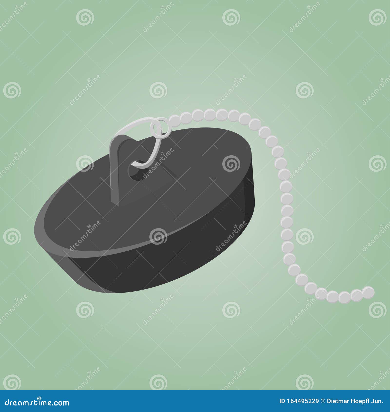 Cartoon Illustration of a Drain Plug Stock Vector - Illustration of ...