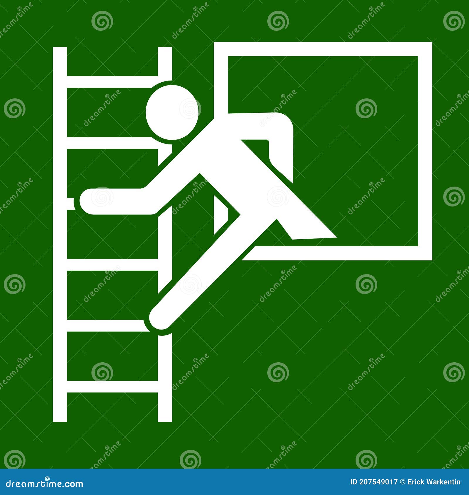 Do Not Use Ladder Sign. No Ladders. Prohibition Sign With Ladder And ...