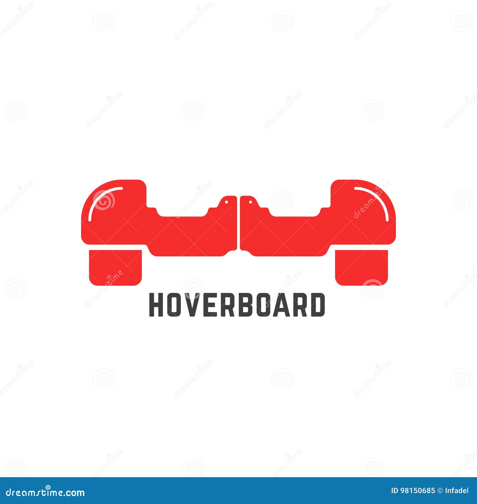 Einfaches Rotes Hoverboard Logo Vektor Abbildung - Illustration von ...