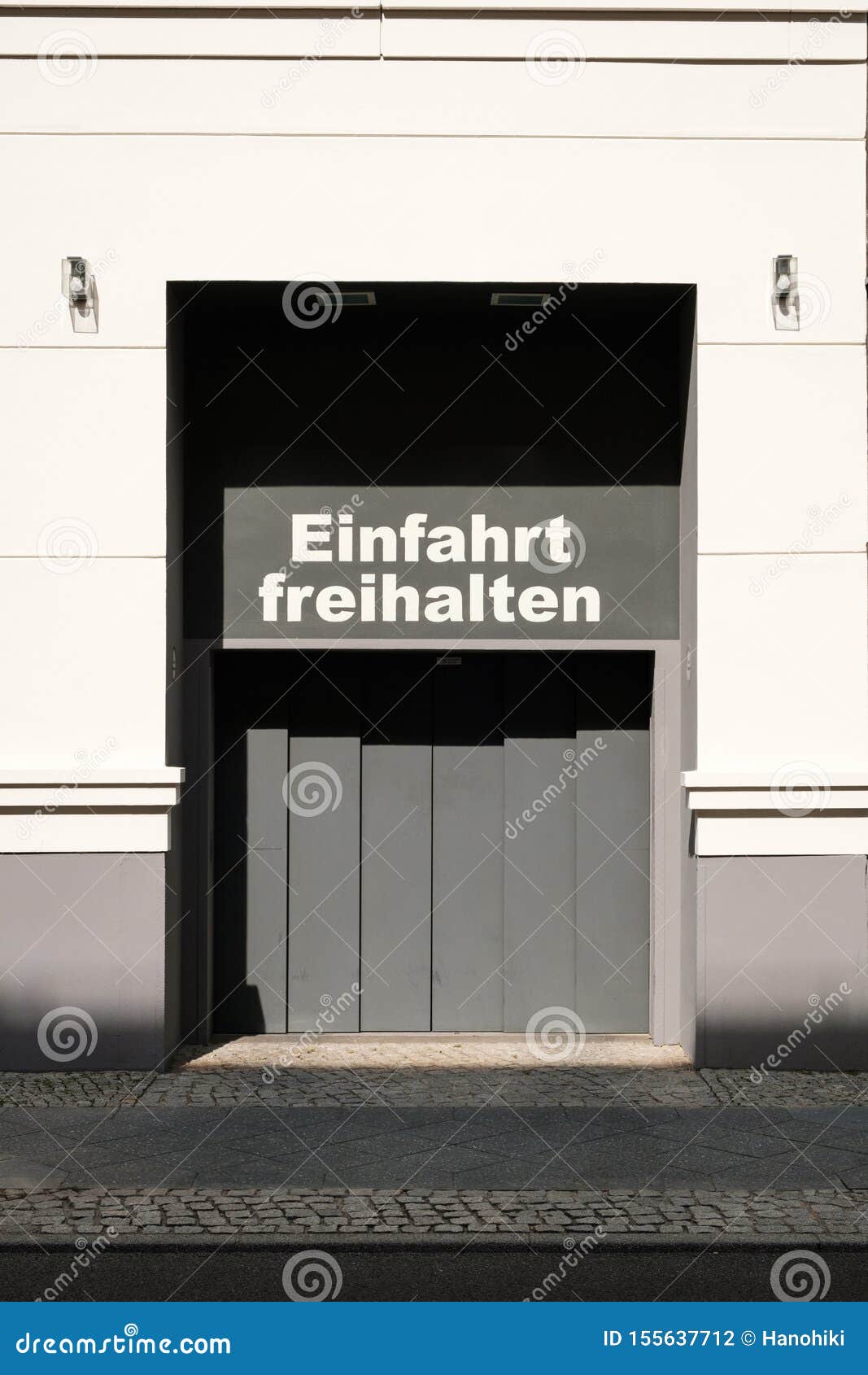 Einfahrt Freihalten German for: Keep Entry Clear Stock Photo - Image of ...