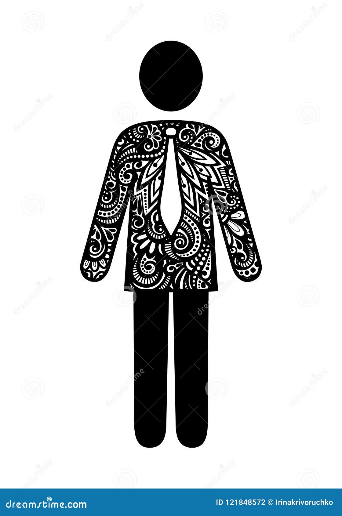 Einfarbiges Mann-Symbol vektor abbildung. Illustration von druck ...