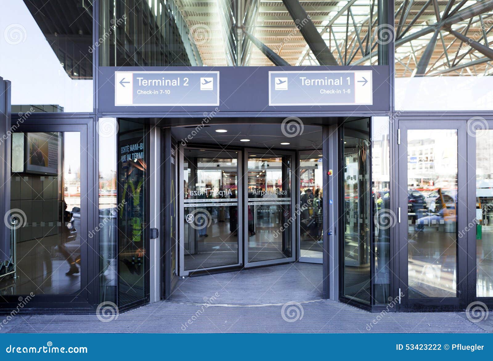 Eingangs-Hamburg-Flughafen redaktionelles stockfotografie. Bild von ...
