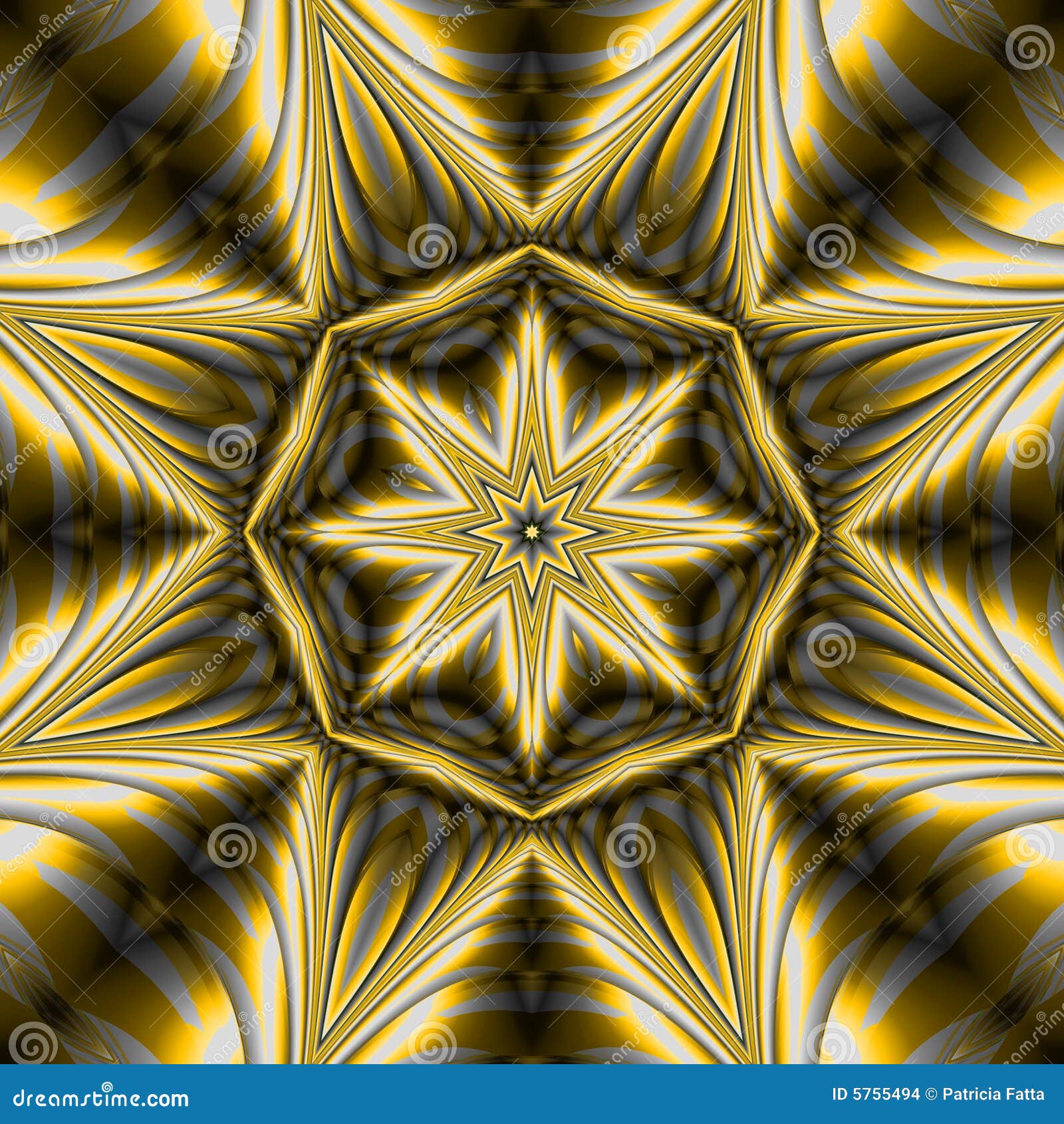 Eingekapselte Stern-Mandala Stock Abbildung - Illustration von surreal ...