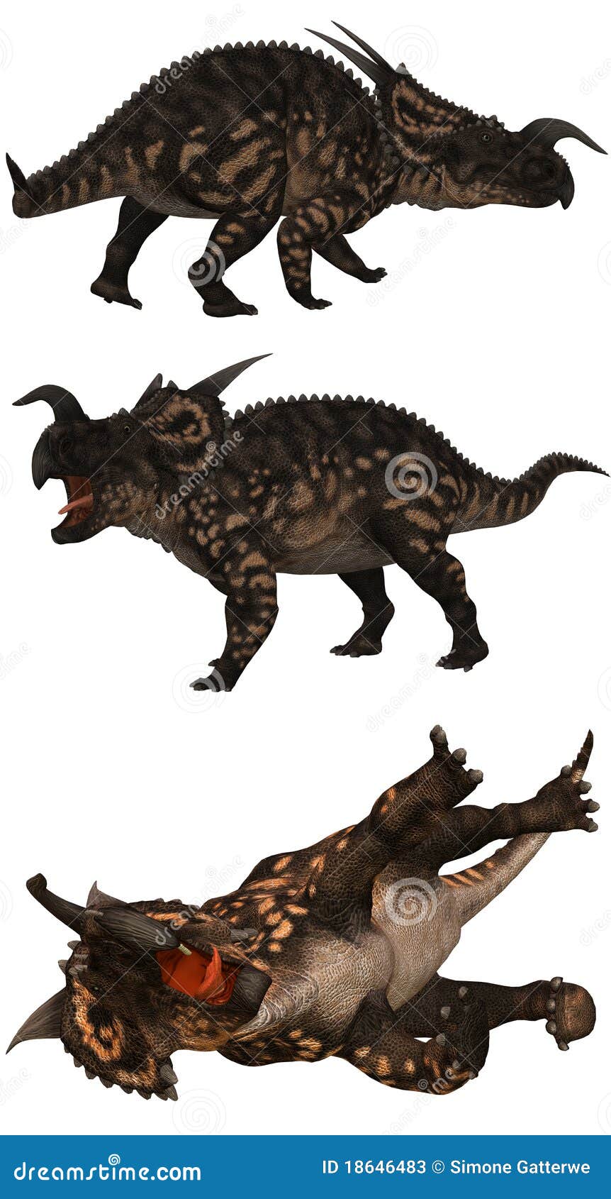 Einiosaurus illustrazione di stock. Illustrazione di dino - 18646483