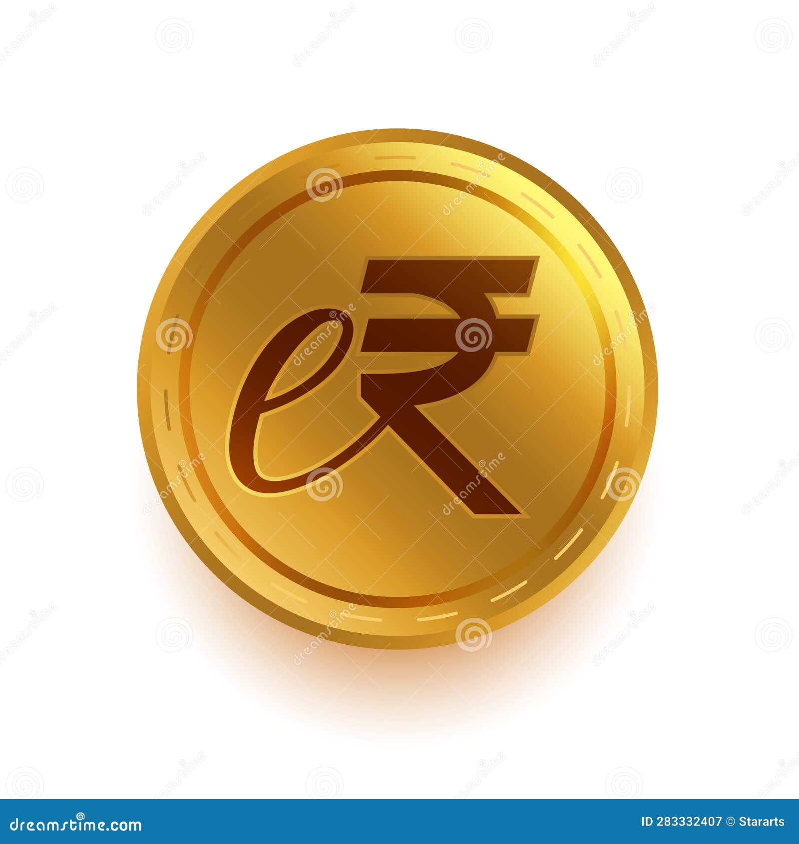 Vector Einr Erupi Erupee Golden Coin Digital Payment | CartoonDealer ...