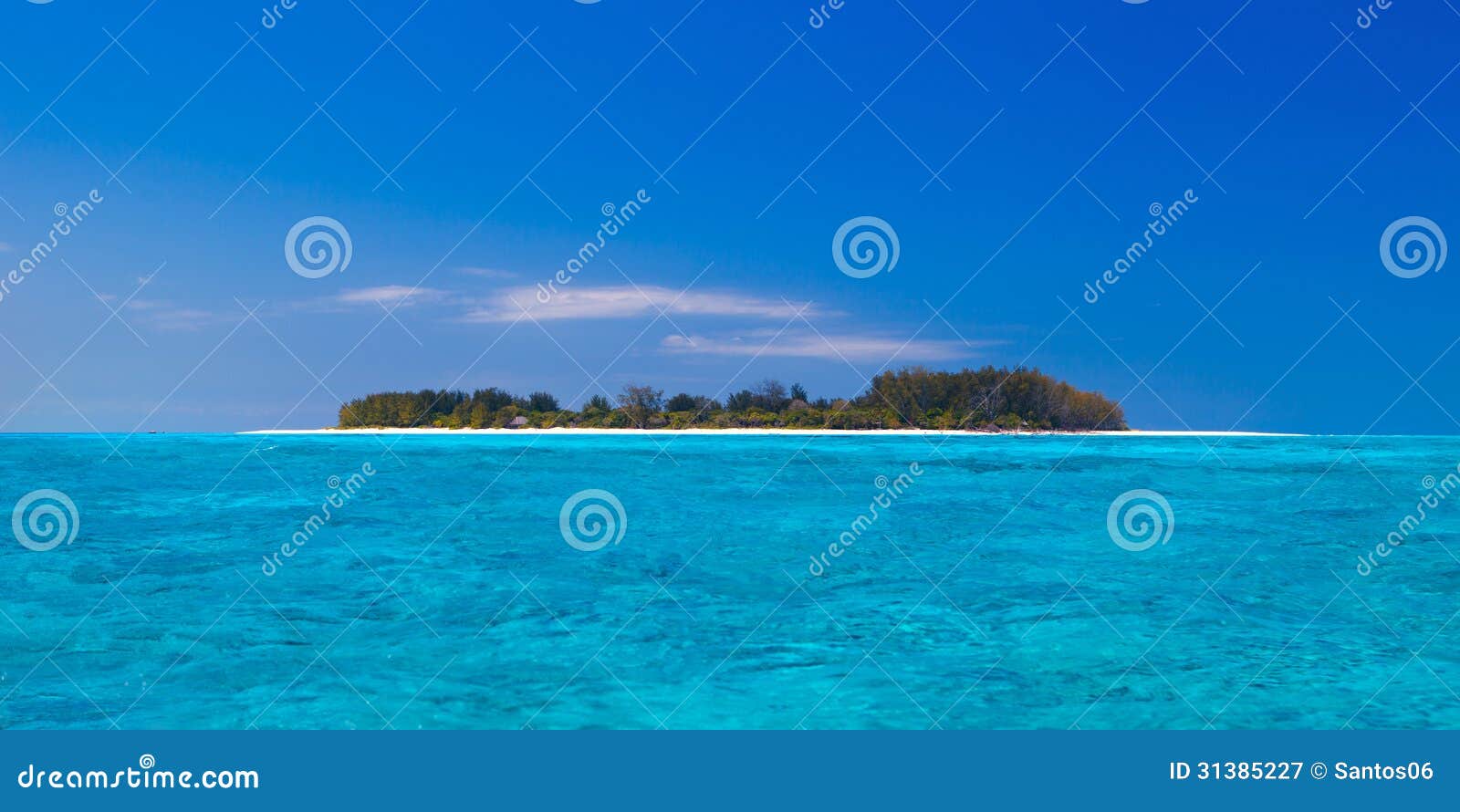 Einsame Insel stockbild. Bild von tansania, ozean, tropen - 31385227