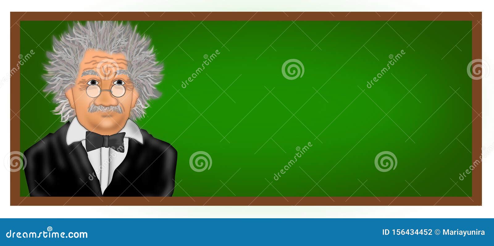 Sad Einstein Cartoon With Wild Hair And Famous Suit, Made With ...
