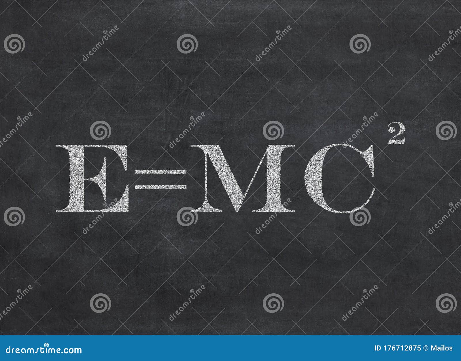 Einstein Equation Written on a Blackboard Stock Image - Image of ...