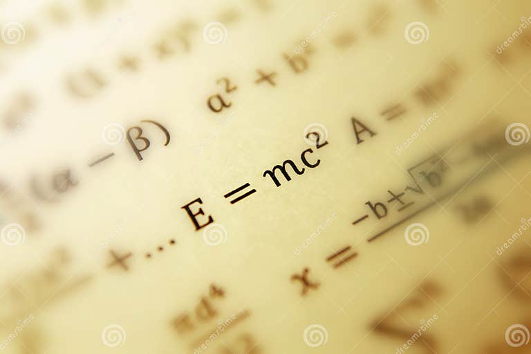 Einstein Formula of Relativity Stock Image - Image of emc2, calculation ...