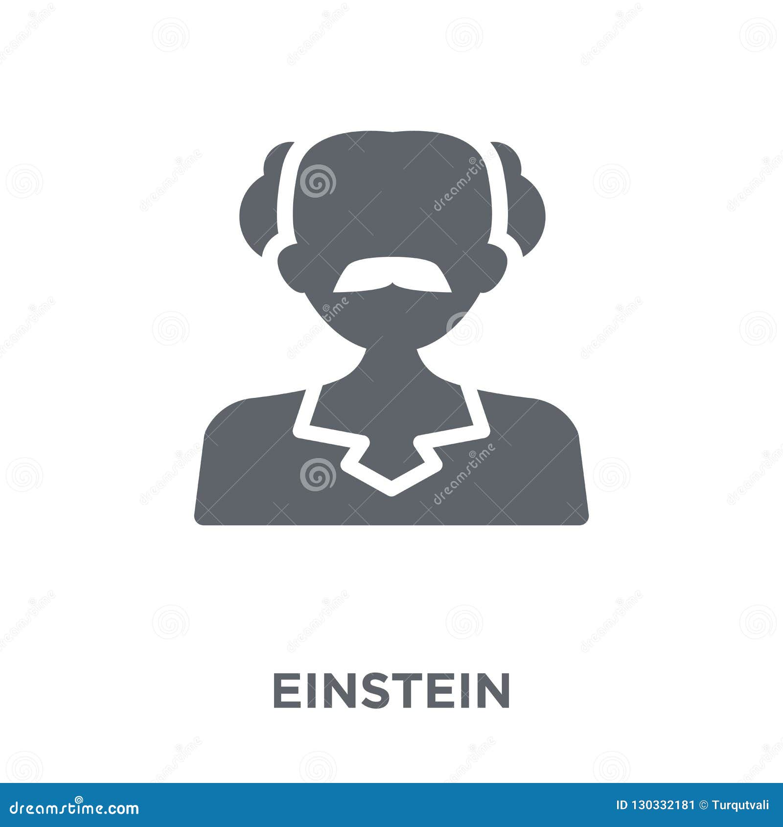 Einstein Icon. Trendy Einstein Logo Concept On White Background Vector ...