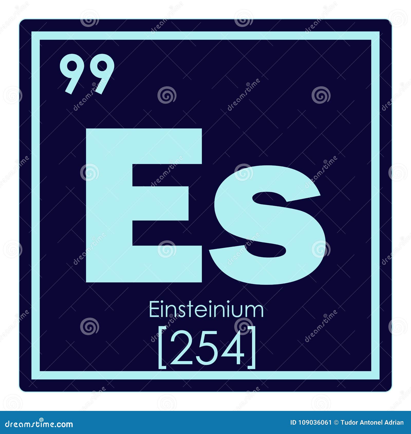 Einsteinium Chemical Symbol Stock Photography | CartoonDealer.com ...