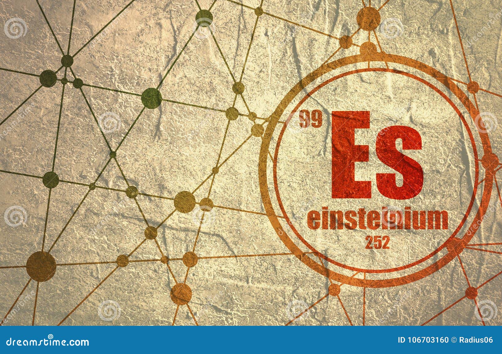 Einsteinium Chemical Element. Stock Illustration - Illustration of ...