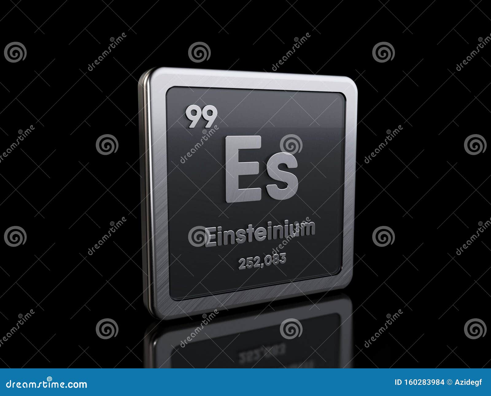 Einsteinium Periodic Table Of The Elements Vector Illustration Eps 10 ...