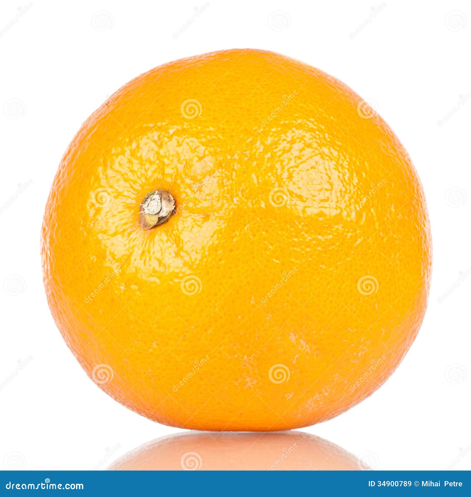 Einzelne orange Frucht stockbild. Bild von gesund, saftig - 34900789