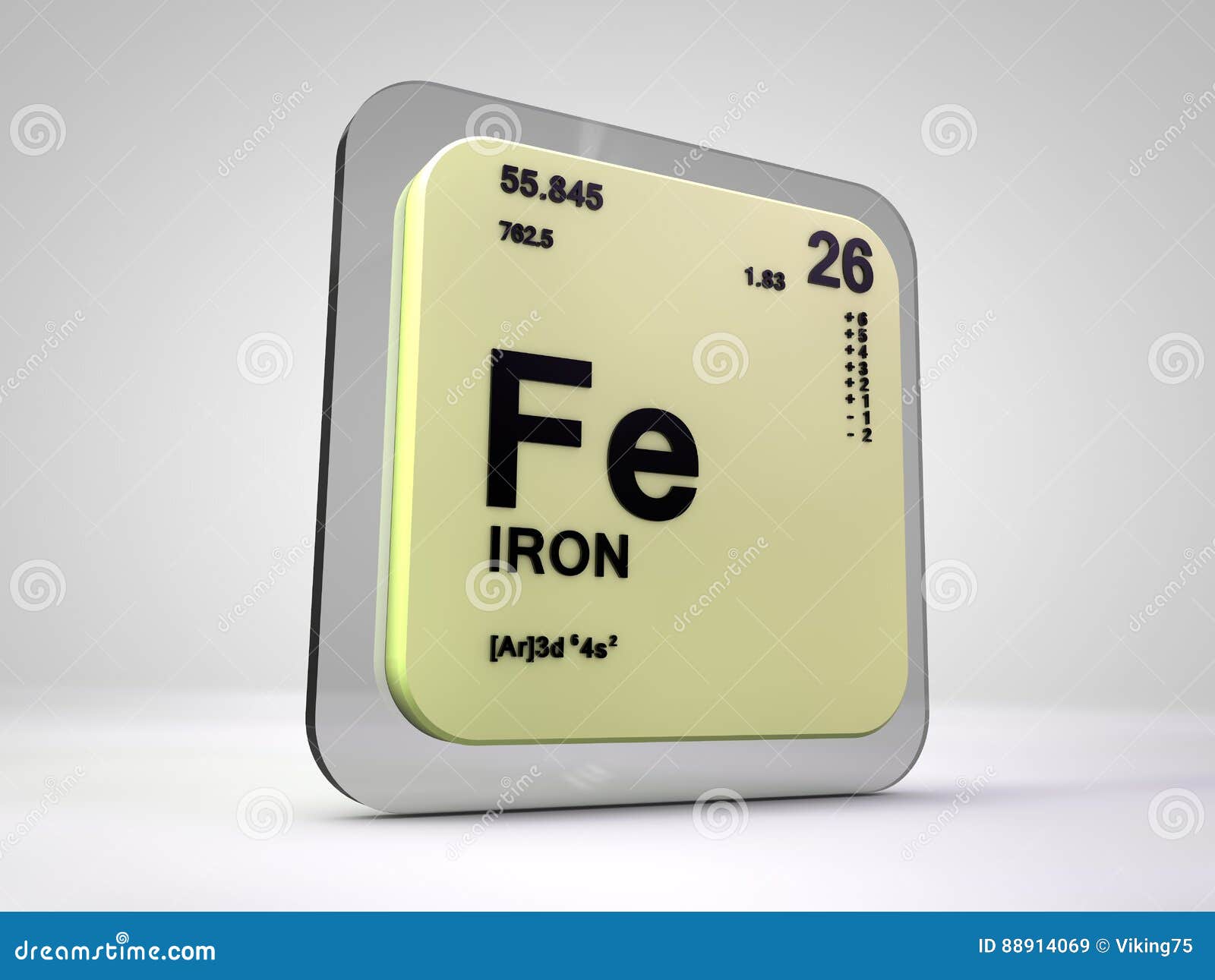 Eisen - F.E. - Periodensystem Des Chemischen Elements Stock Abbildung ...