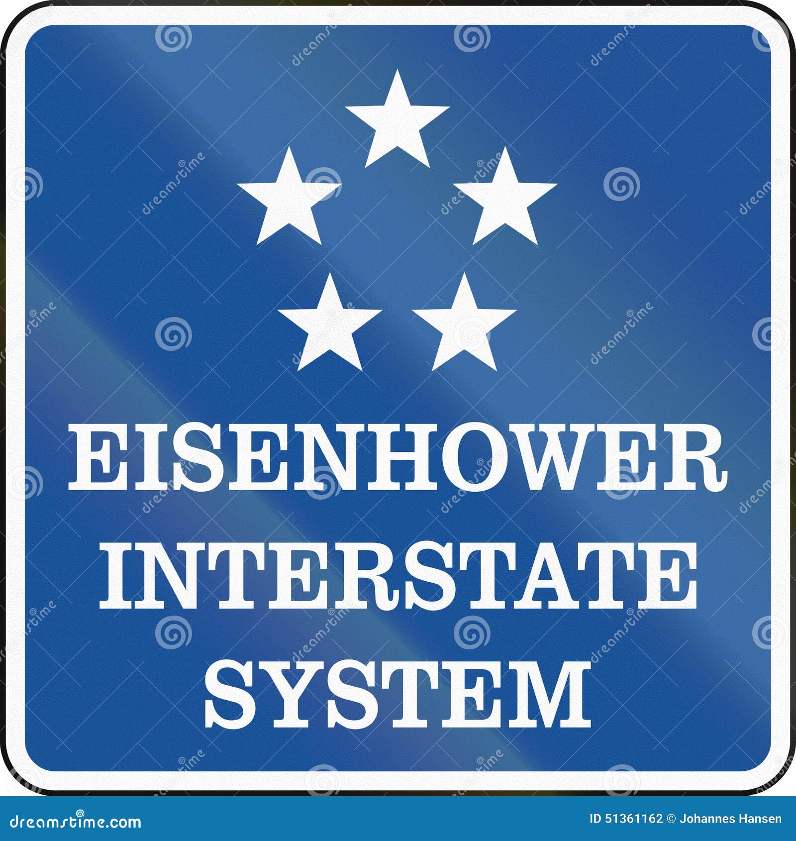 Eisenhower Interstate System Stock Illustration - Illustration of ...