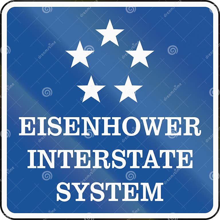 Eisenhower Interstate System Stock Illustration - Illustration of ...
