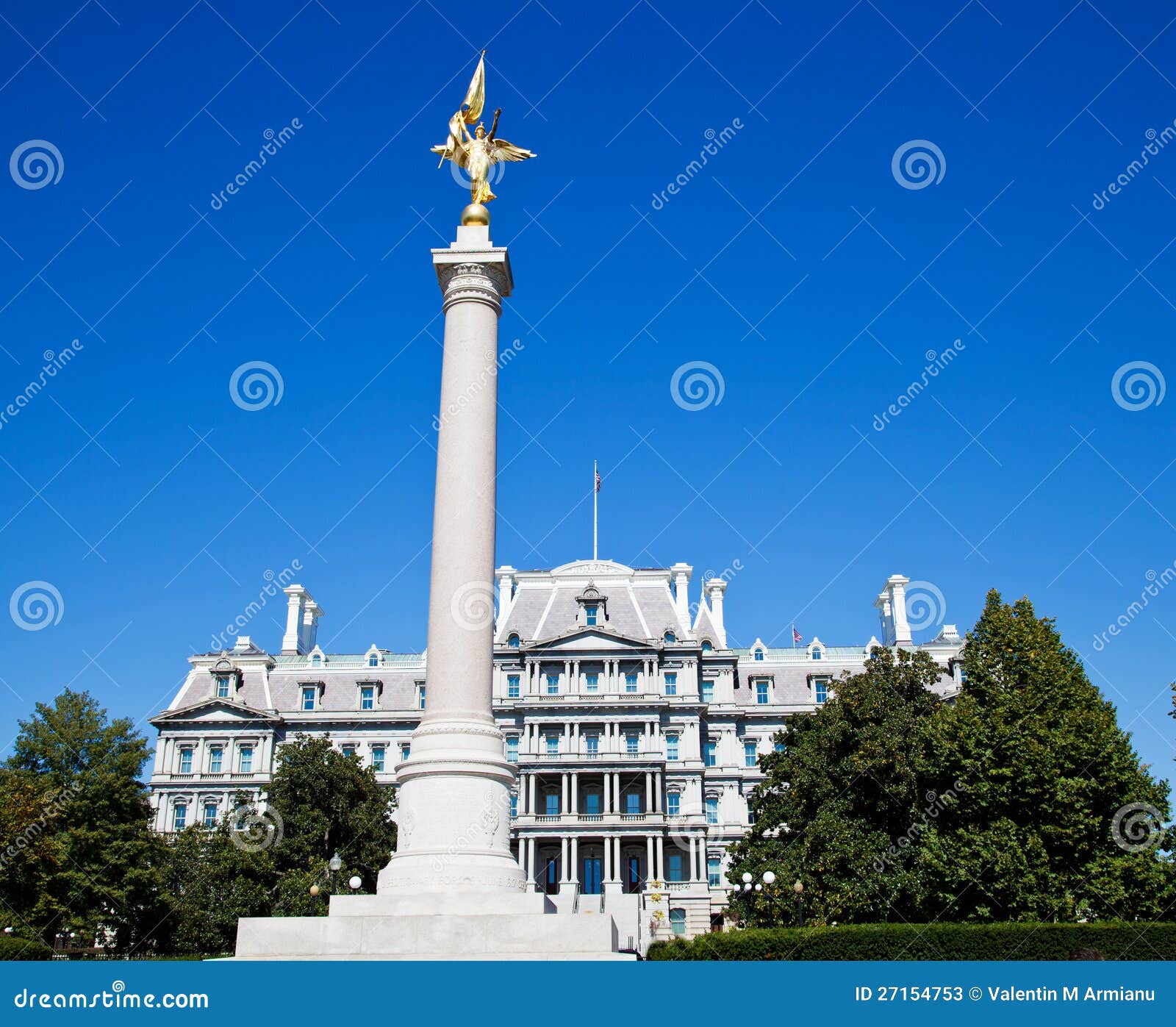 Eisenhower Old Executive Office Building Stock Image - Image of ...