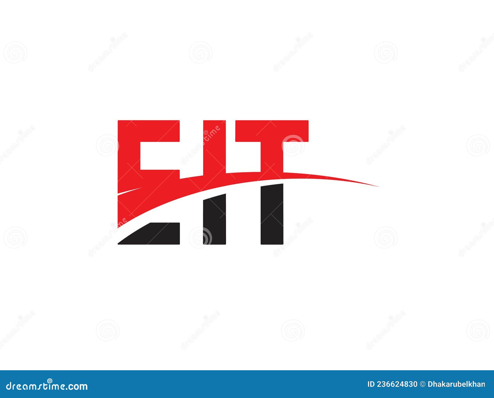 EIT Letter Initial Logo Design Vector Illustration Stock Vector ...